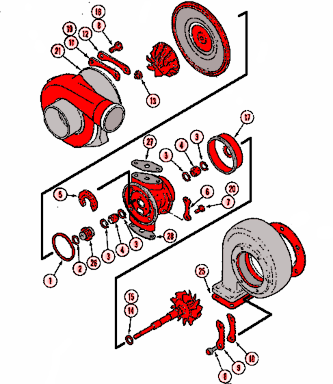 Exploded Turbo Diagram – PRO-TECT Turbochargers